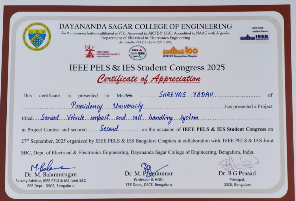 Shreyas Yadav M | VLSI & Embedded Systems Engineer