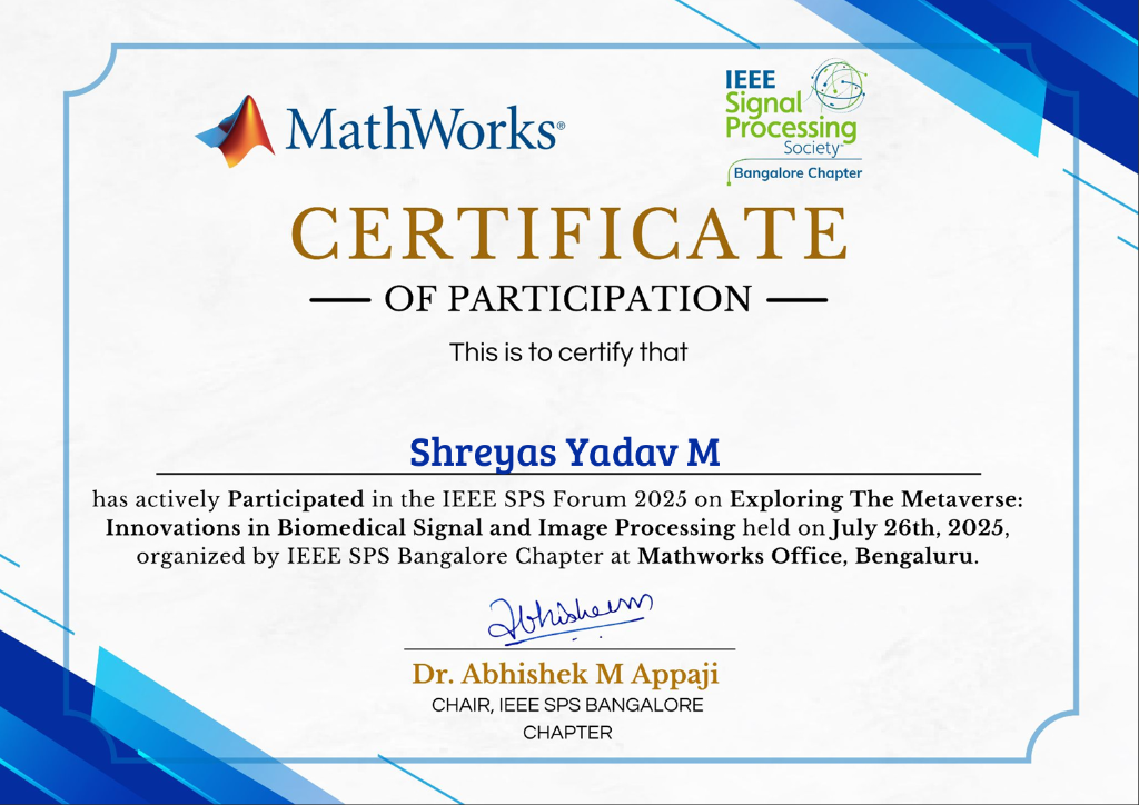 Shreyas Yadav M | VLSI & Embedded Systems Engineer